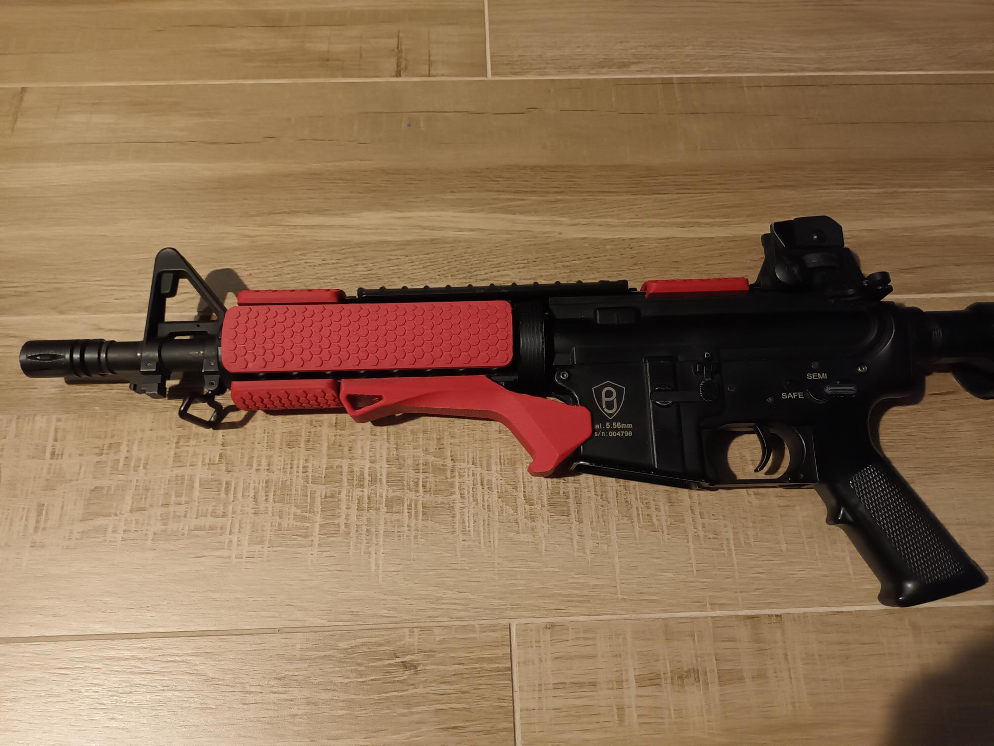 Picatinny rail cover short hexagons by Kolumbb | Download free STL ...