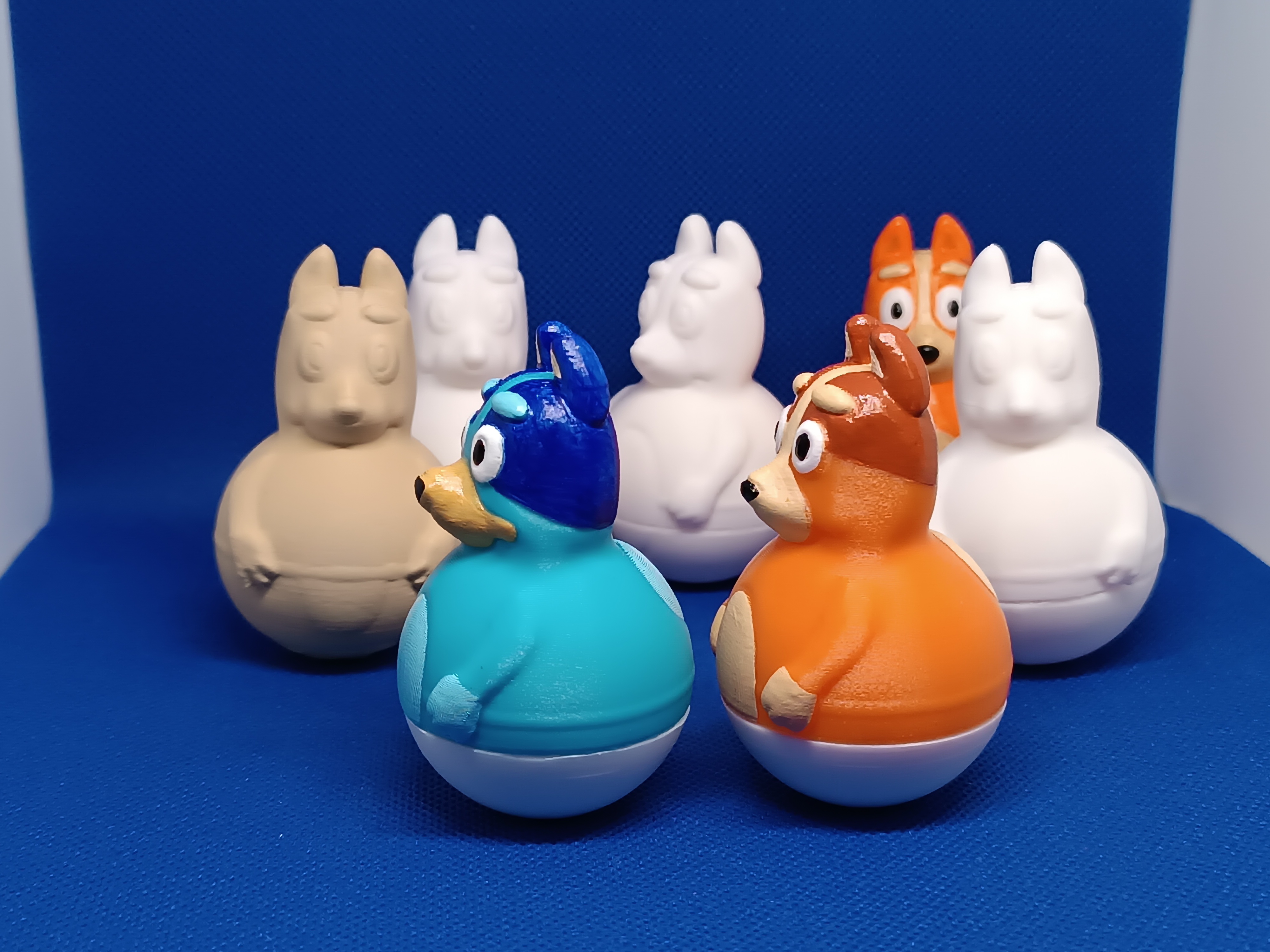Weebles Wobble but they don't fall down! Bluey by Valeria Momo & Mattia ...