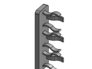 Hockey Stick Coaster Bracket by Wigi | Download free STL model ...