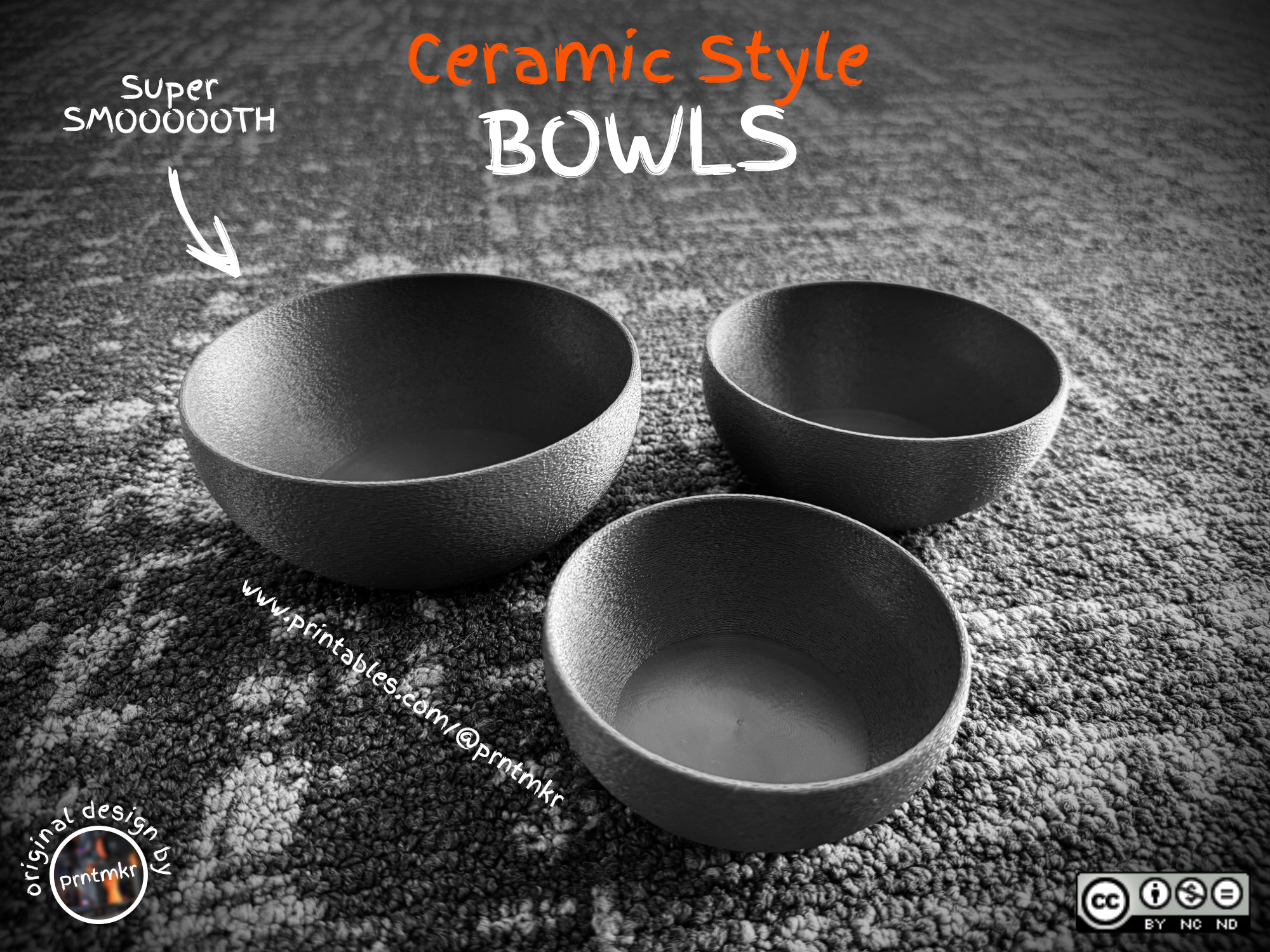 Ceramic Style Bowls By Prntmkr Always A Good Print Download Free Stl Model