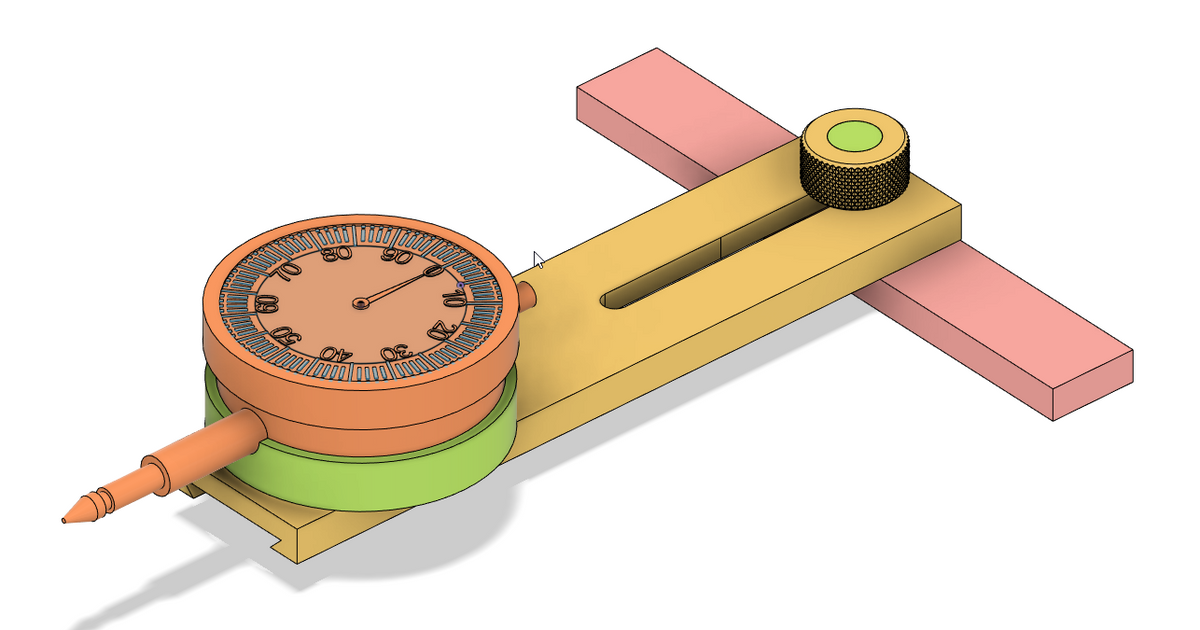 Dial indicator for aligning and calibrating table saw by n00by ...