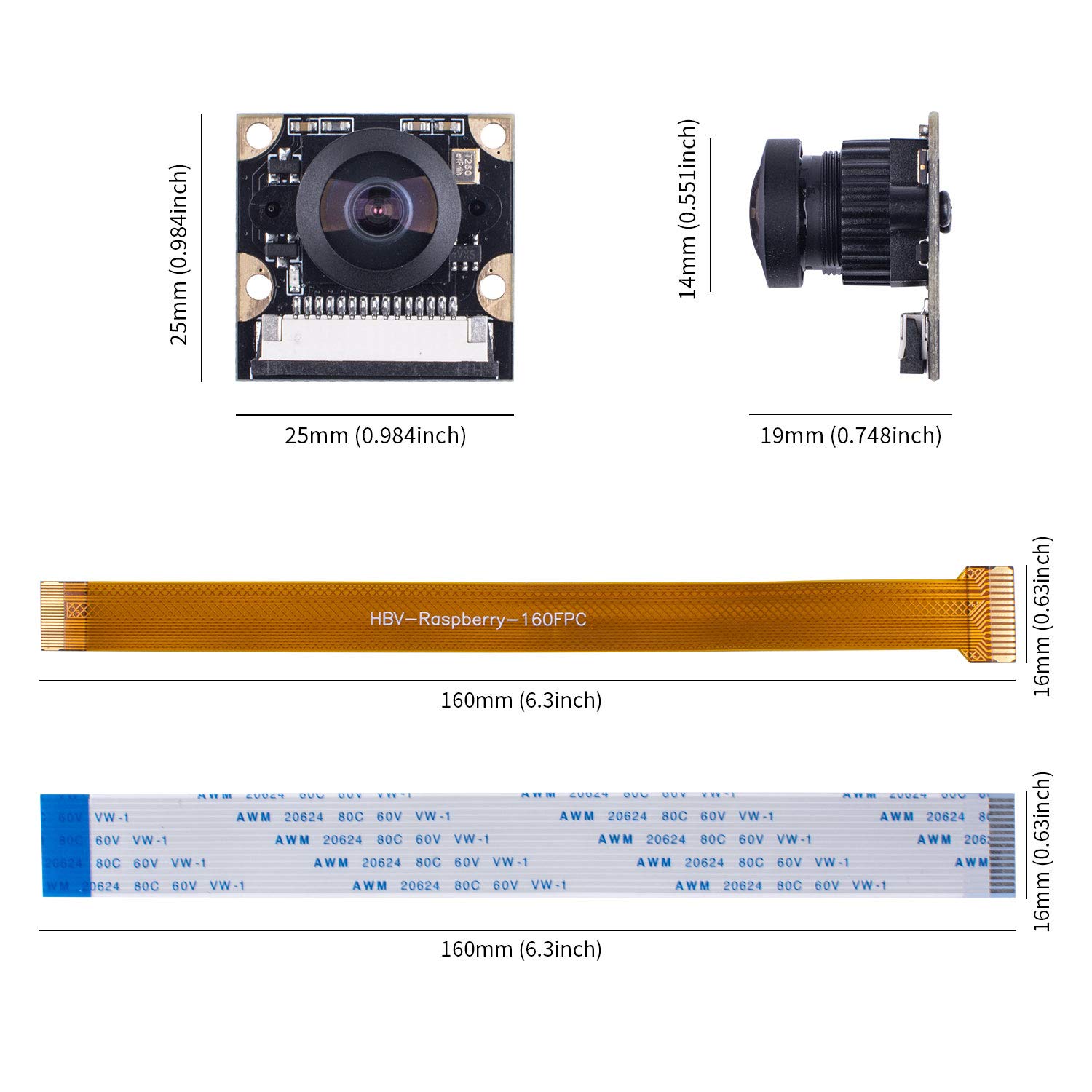 FishEye Camera Cover For Articulating Raspberry Pi Camera Mount by ...