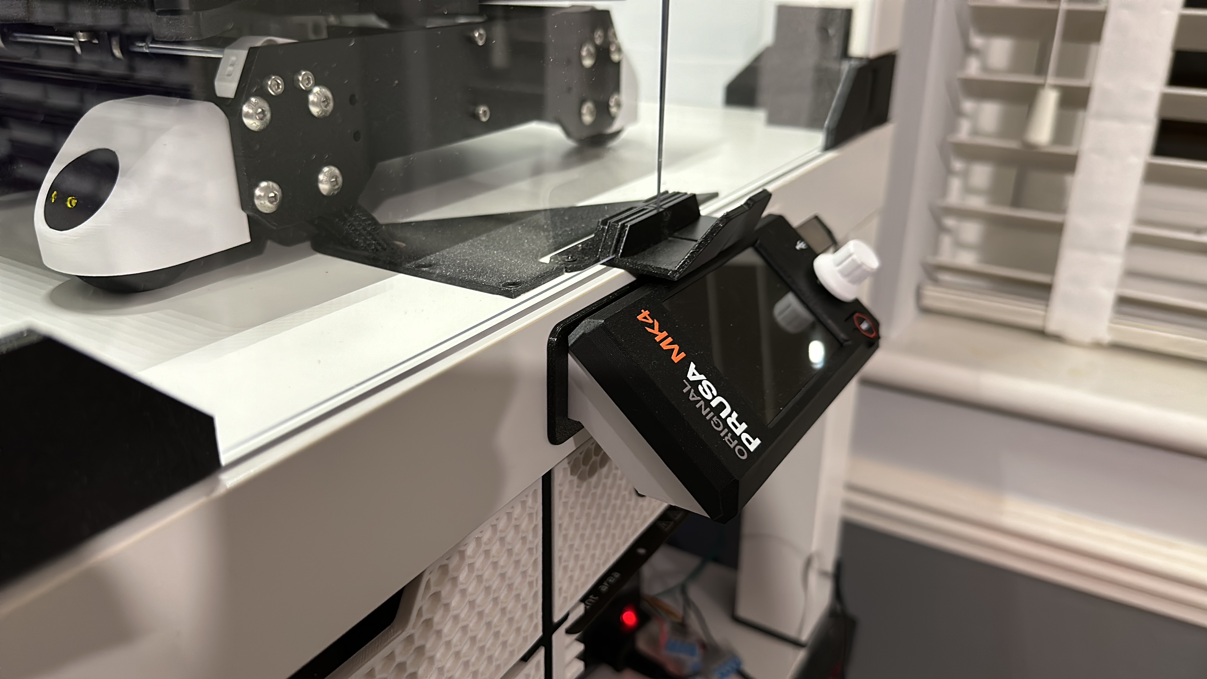Slim mount for Prusa MK4 xLCD screen onto LACK Table Enclosure by ...