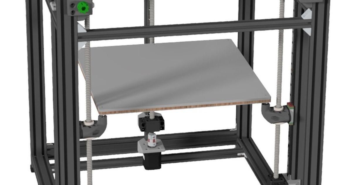 BLV 6mm Gates XY and 3xSFU1204 kinematic leveling Z motion system for ...