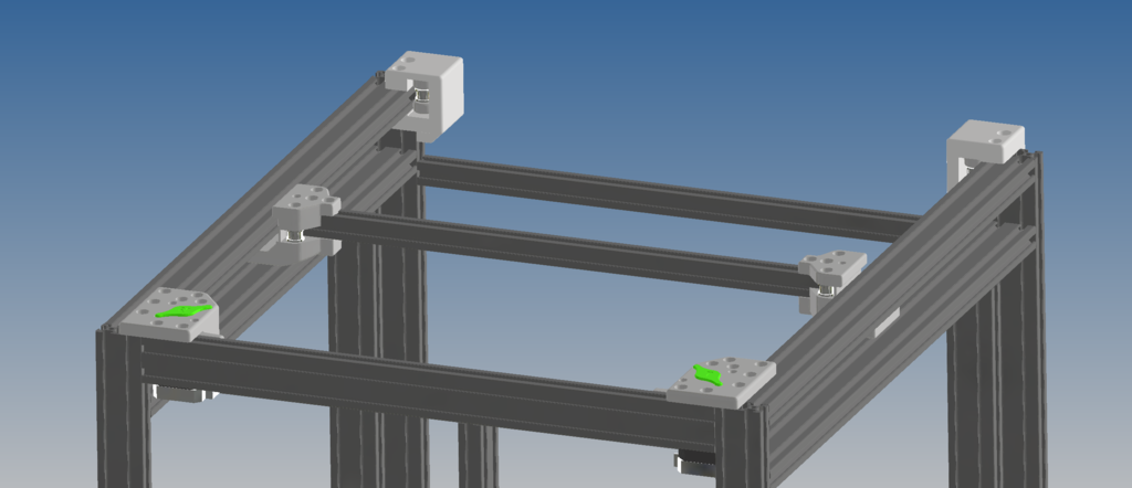 BLV 6mm Gates XY and 3xSFU1204 kinematic leveling Z motion system for ...