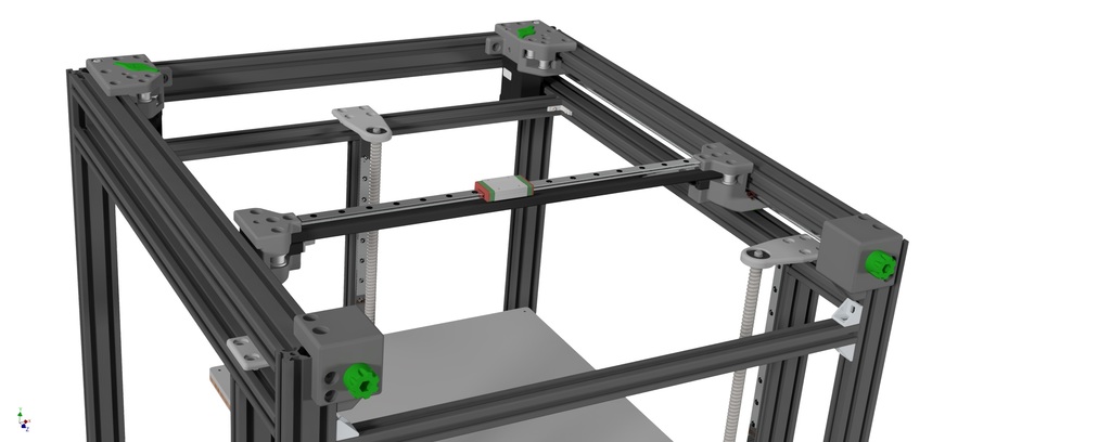 BLV 6mm Gates XY and 3xSFU1204 kinematic leveling Z motion system for ...