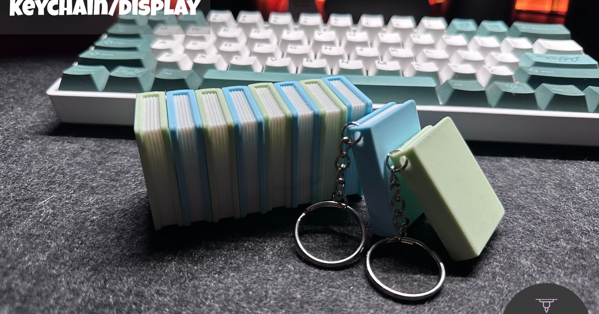 Book Keychain / Display por Vixvvo3D | Descargar modelo STL gratuito ...