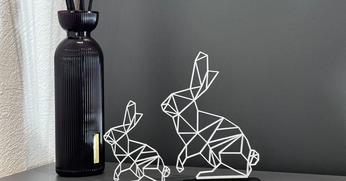 Low Poly Rabbit Decoration por Karamellwuerfel | Descargar modelo STL ...
