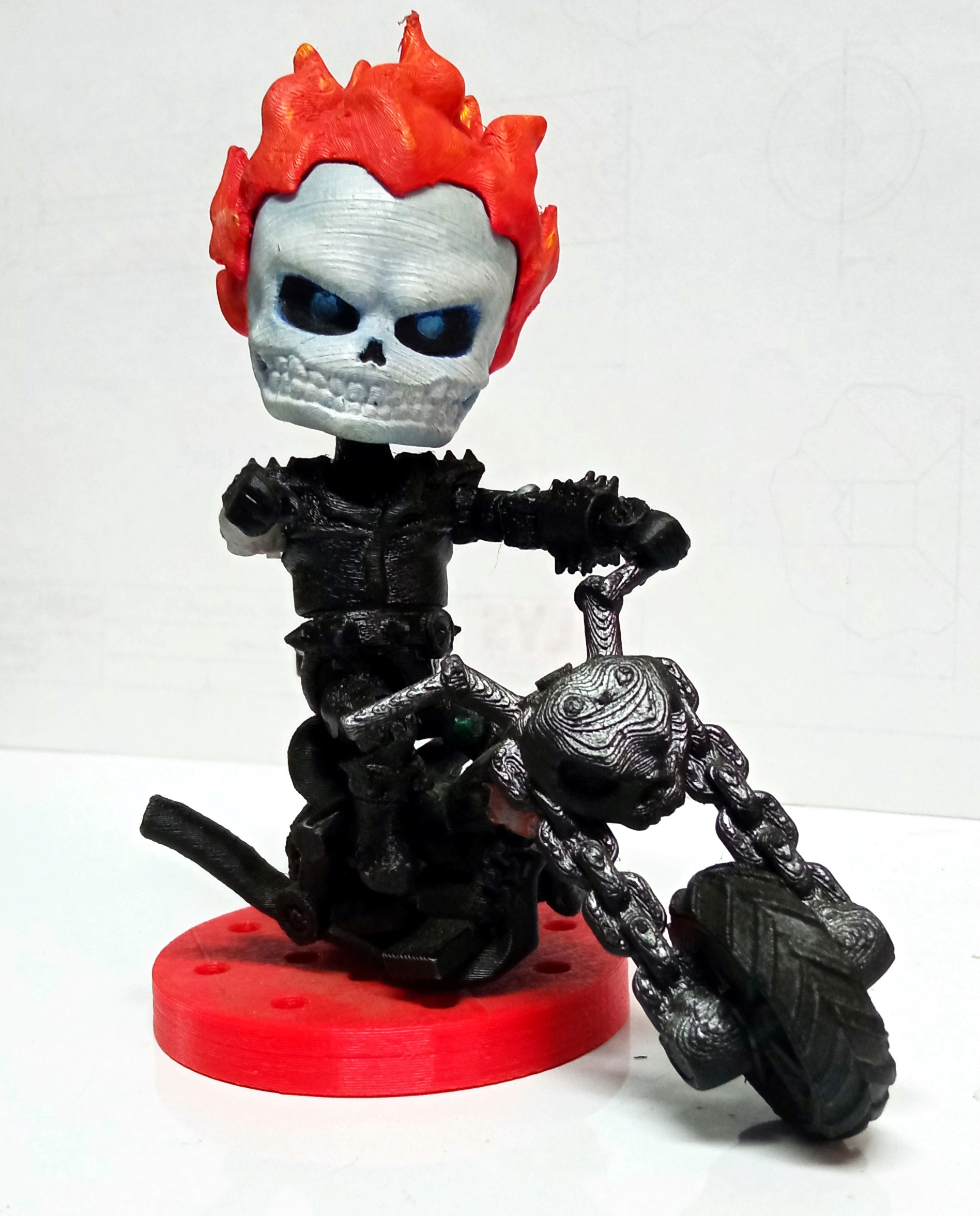 ghost rider + motorcycle (chibi version) by erickgull | Download free ...
