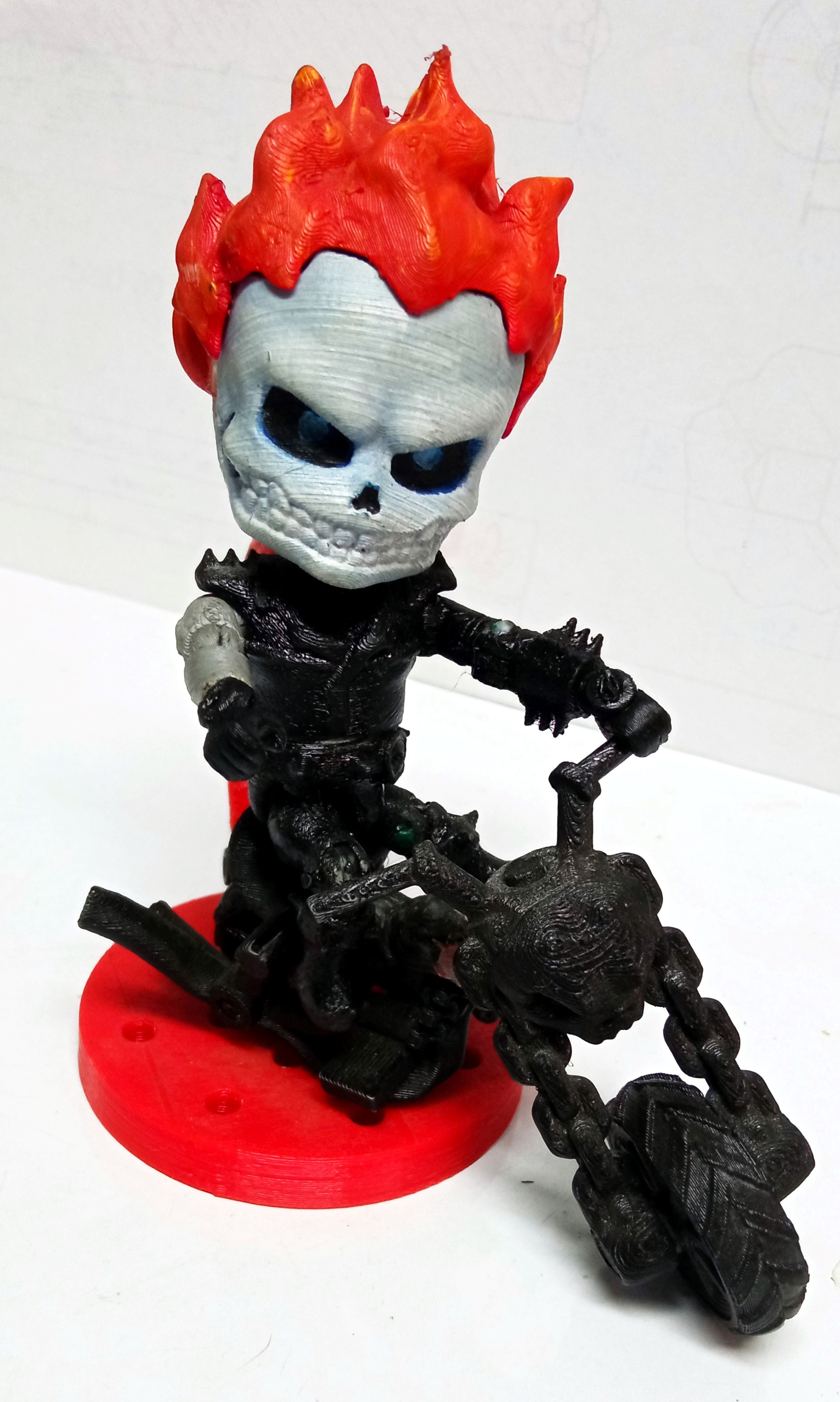 ghost rider + motorcycle (chibi version) by erickgull | Download free ...