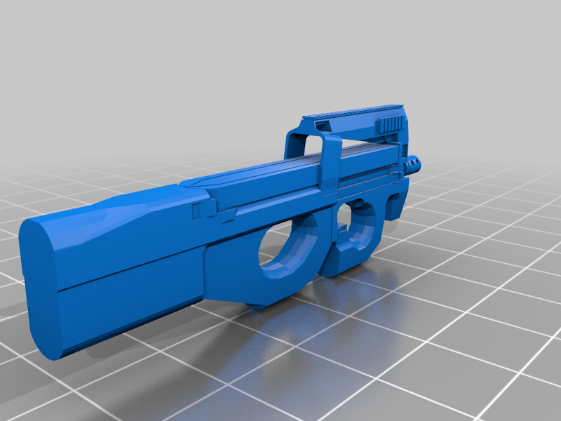 P90 replica von minejck | Kostenloses STL-Modell herunterladen ...