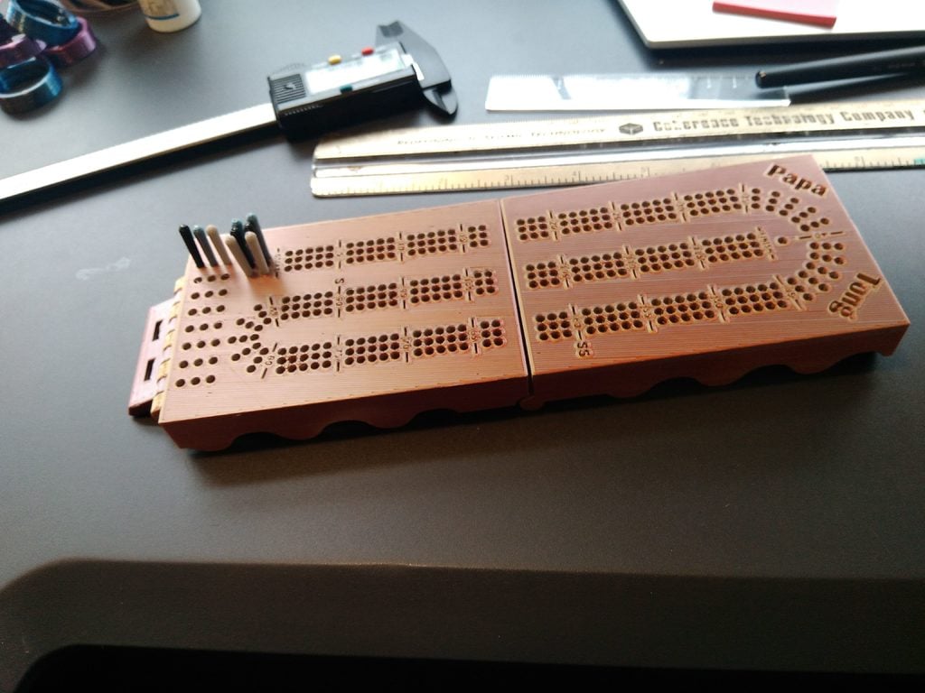 Travel Cribbage Board by cheese_dip | Download free STL model ...