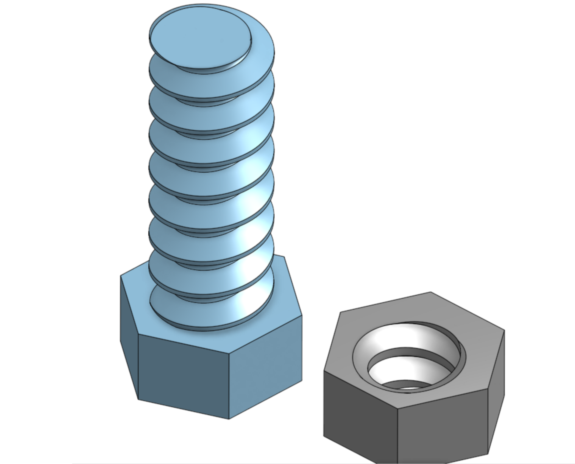 Nut and Bolt Printer test. by PrintFarming | Download free STL model ...
