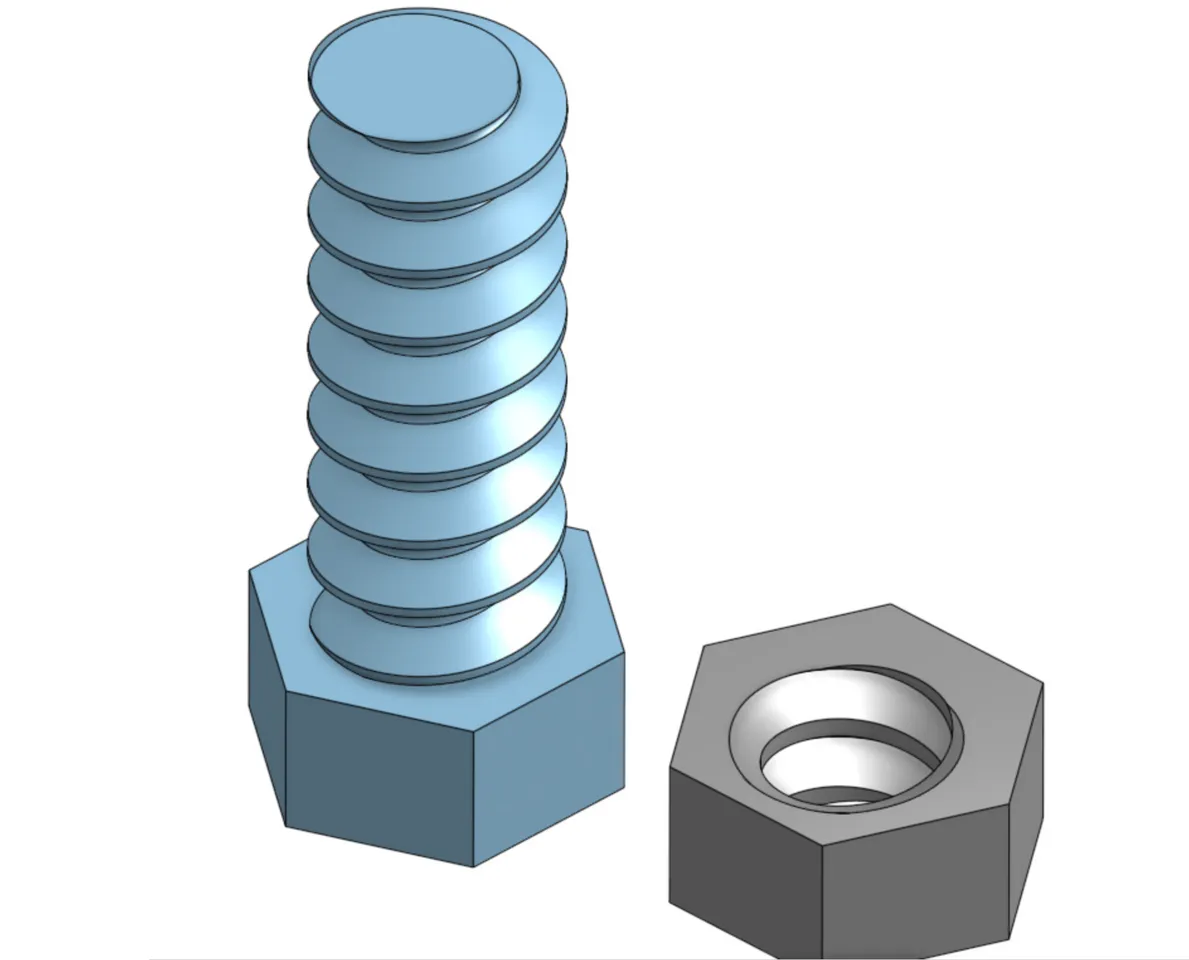 Nut and Bolt Printer test. by PrintFarming | Download free STL model ...