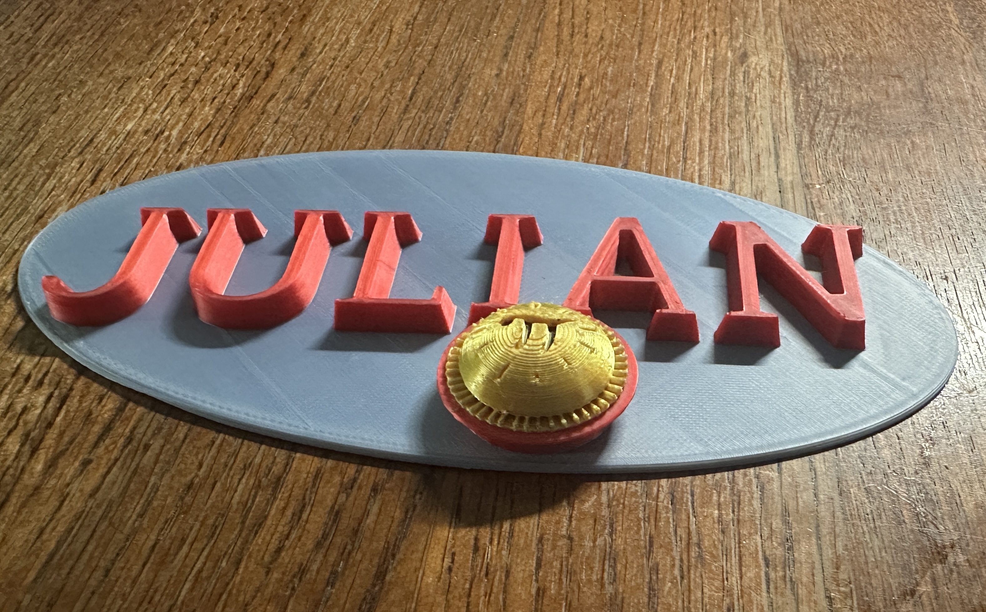 Car / bumper badge - Julian pie - 3-4 color no AMS by CrazyCzech ...