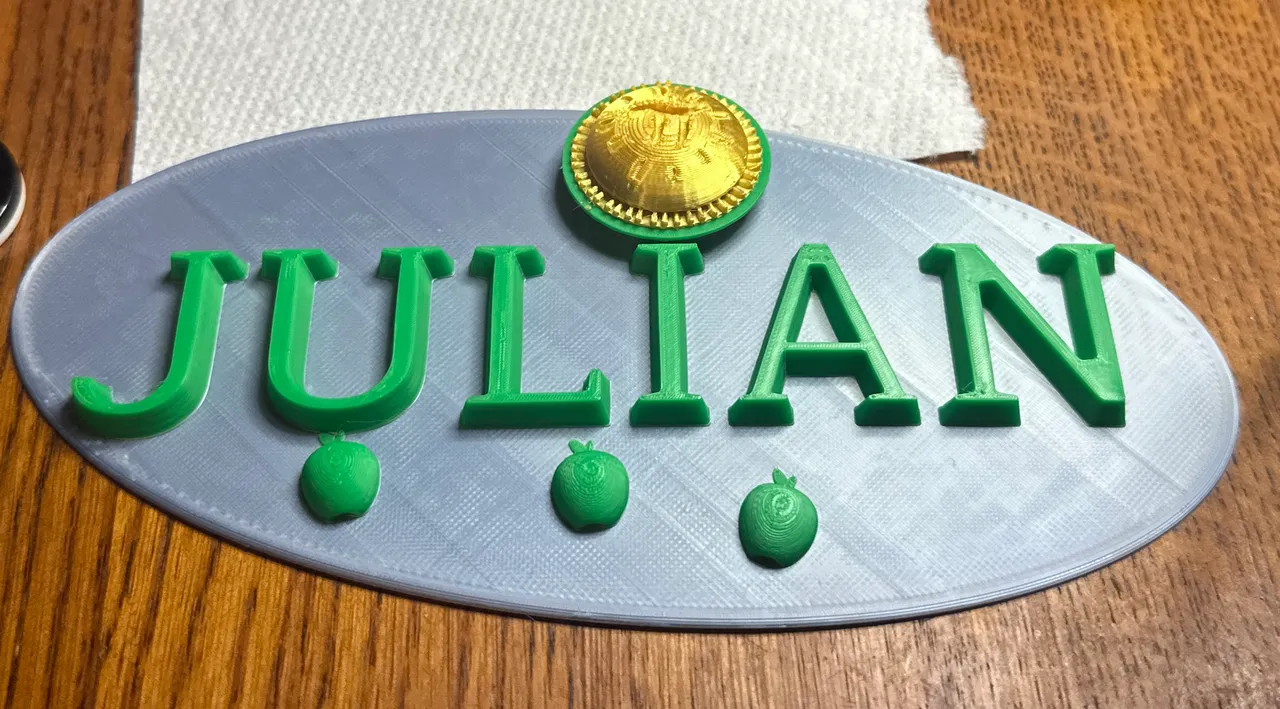 Car / bumper badge - Julian pie - 3-4 color no AMS by CrazyCzech ...