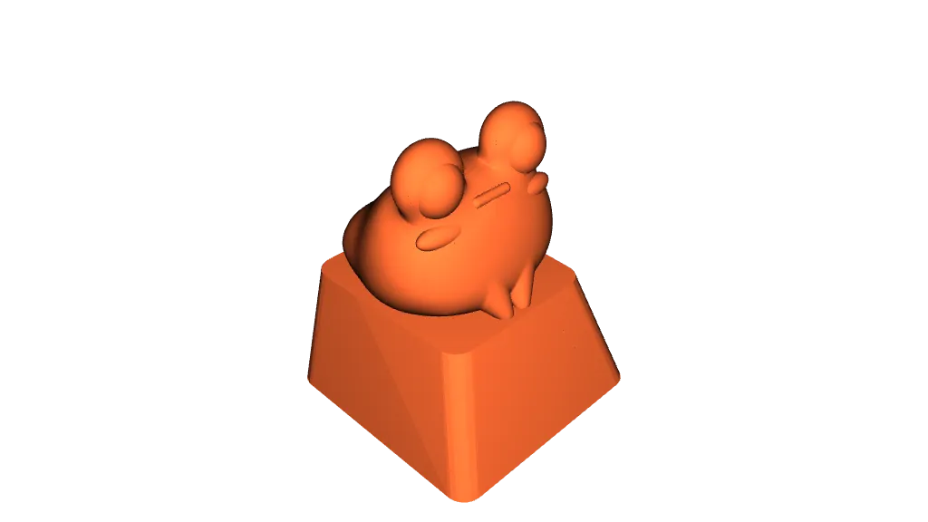 Frog Butt Keycap by Carolyn | Download free STL model | Printables.com