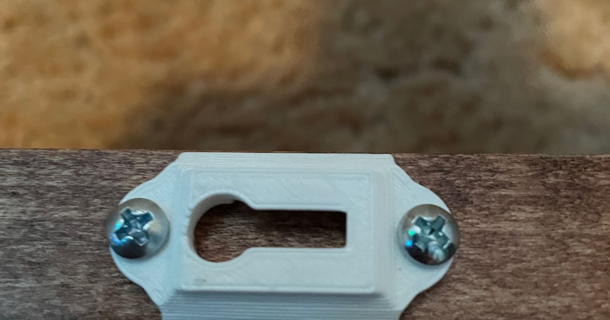 Keyhole Wall Mount Bracket w/ Spacer by Dakyleman | Download free STL ...