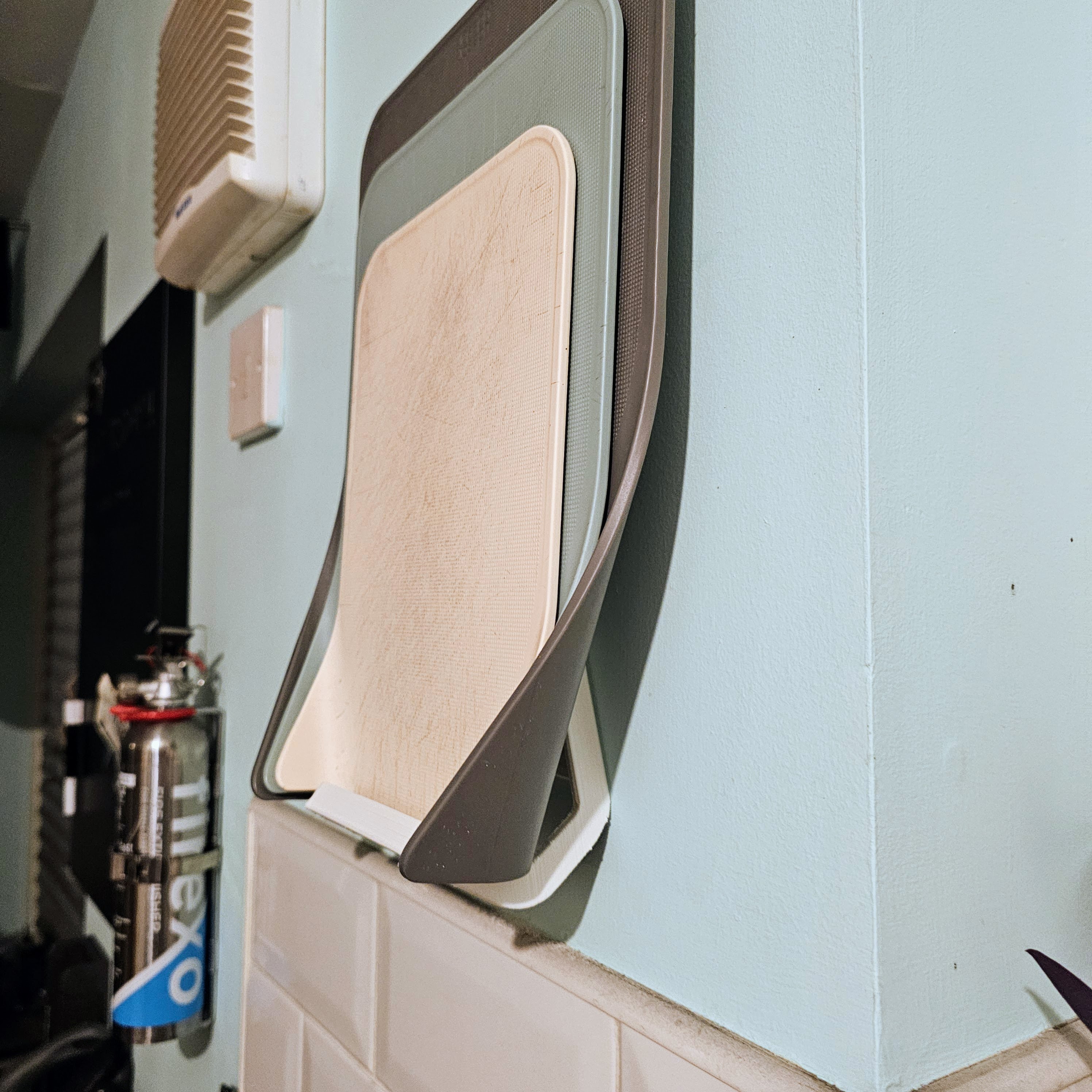 Wall mounted cutting/chopping board holder by Logr47 | Download free ...