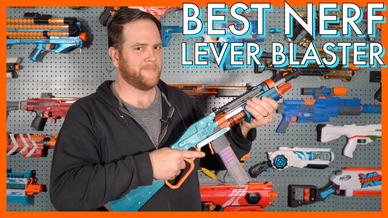 SLAB - Silly's Lever Action Blaster (Nerf Homemade) by Sillybutts | Download free STL model ...