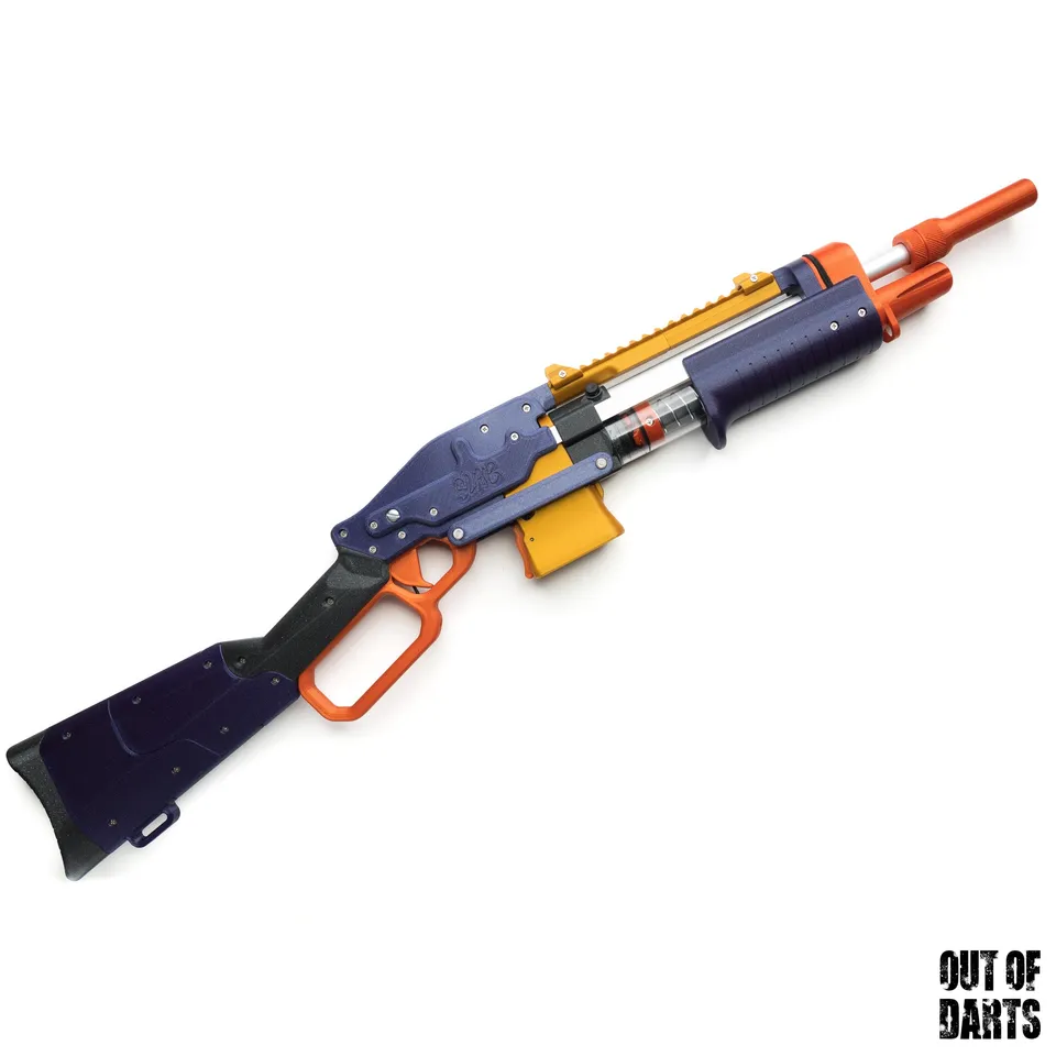 SLAB - Silly's Lever Action Blaster (Nerf Homemade) by Sillybutts ...