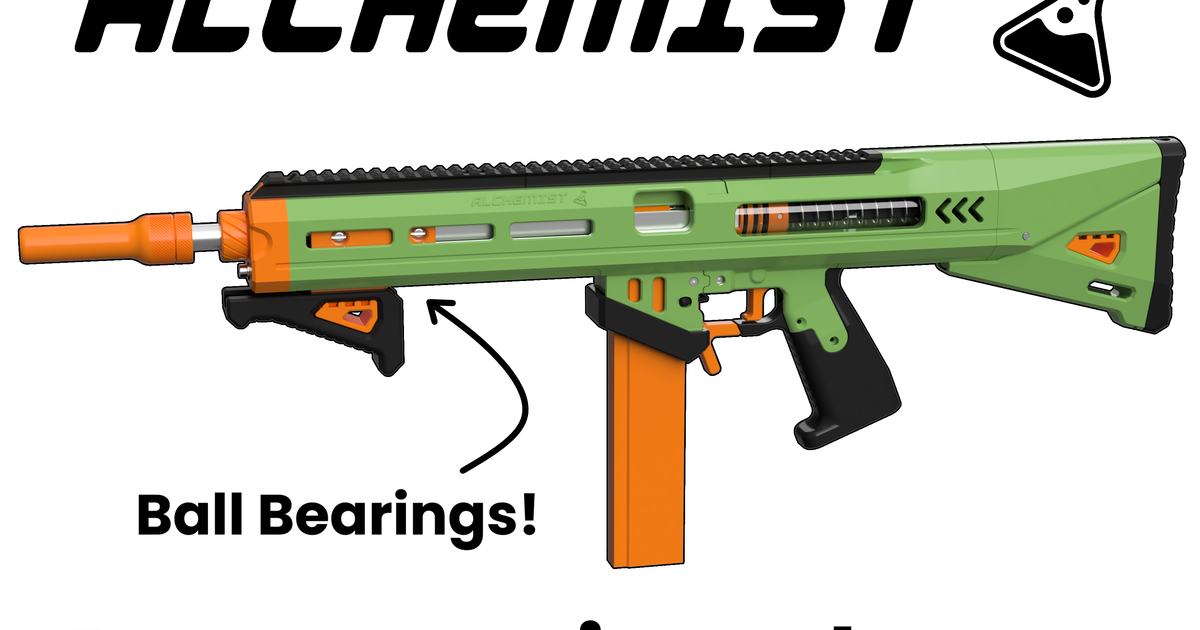 Alchemist - Pump Action Blaster (Nerf Homemade) autorstwa Sillybutts | Pobierz darmowy model STL ...
