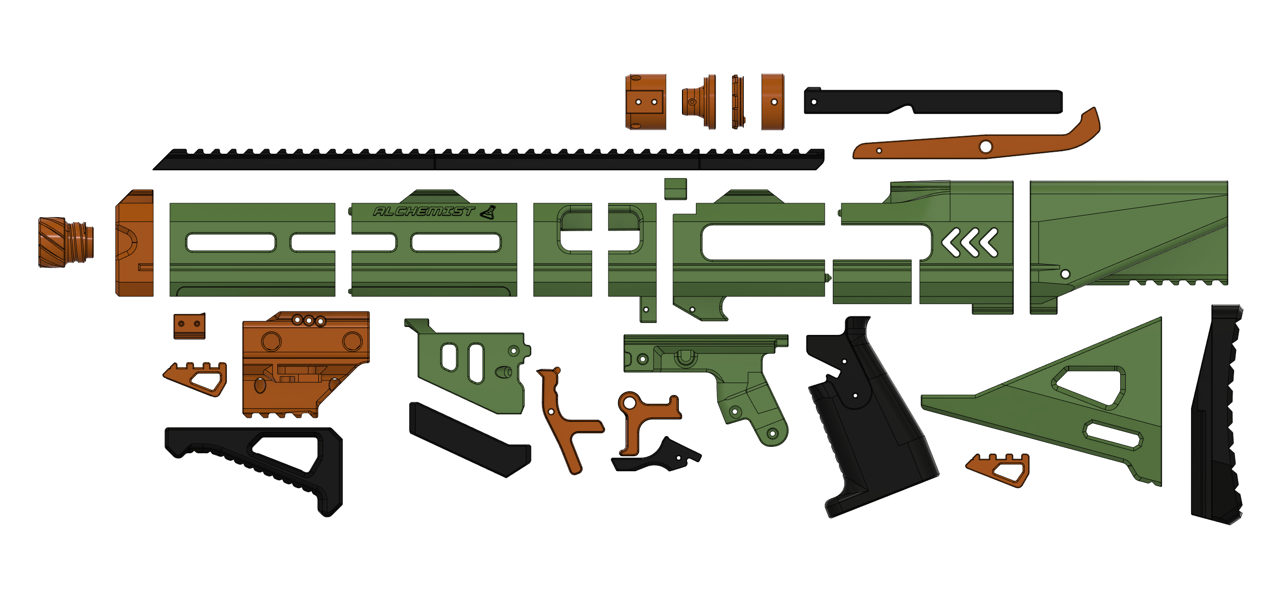 Alchemist - Pump Action Blaster (Nerf Homemade) by Sillybutts | Download free STL model ...