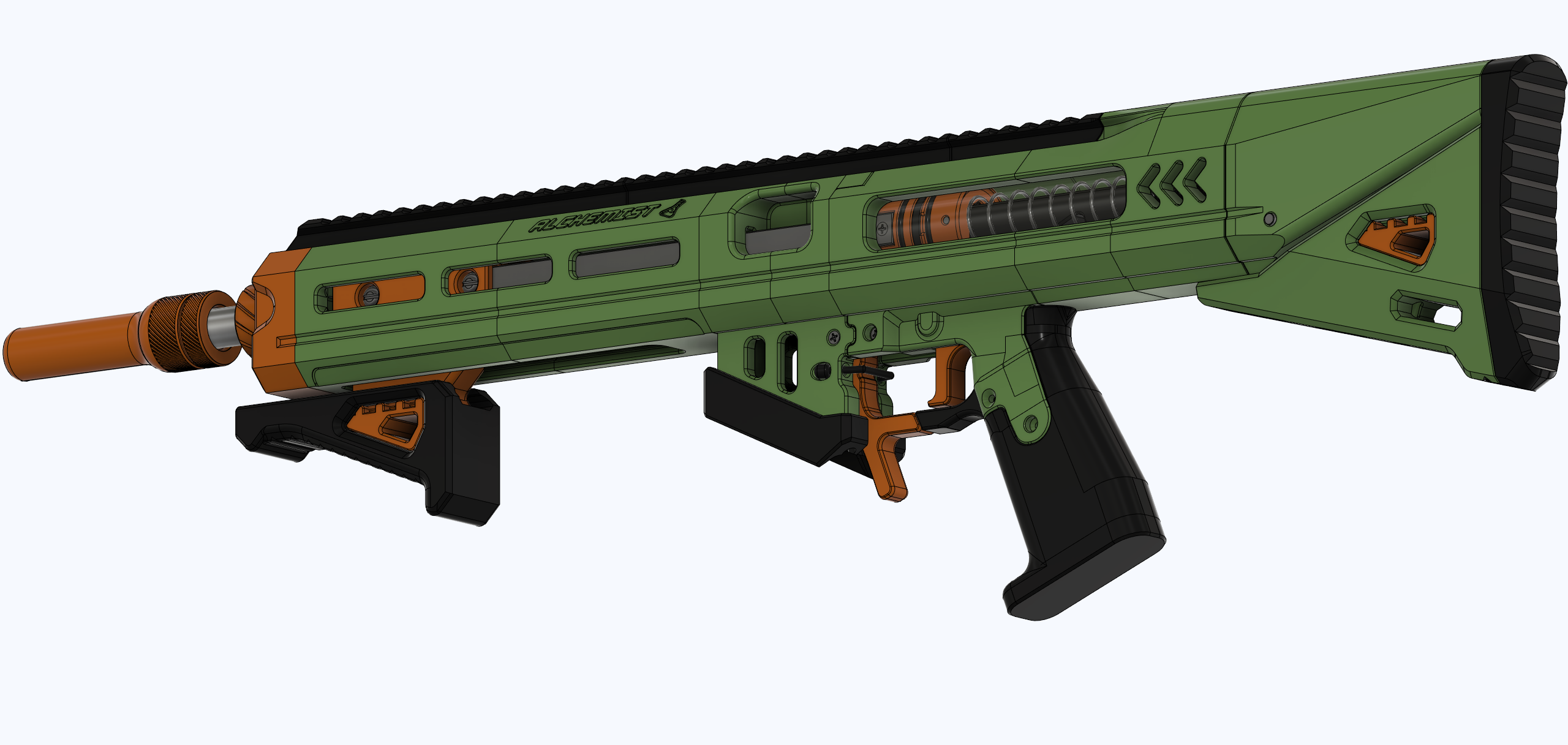 Alchemist - Pump Action Blaster (Nerf Homemade) autorstwa Sillybutts ...