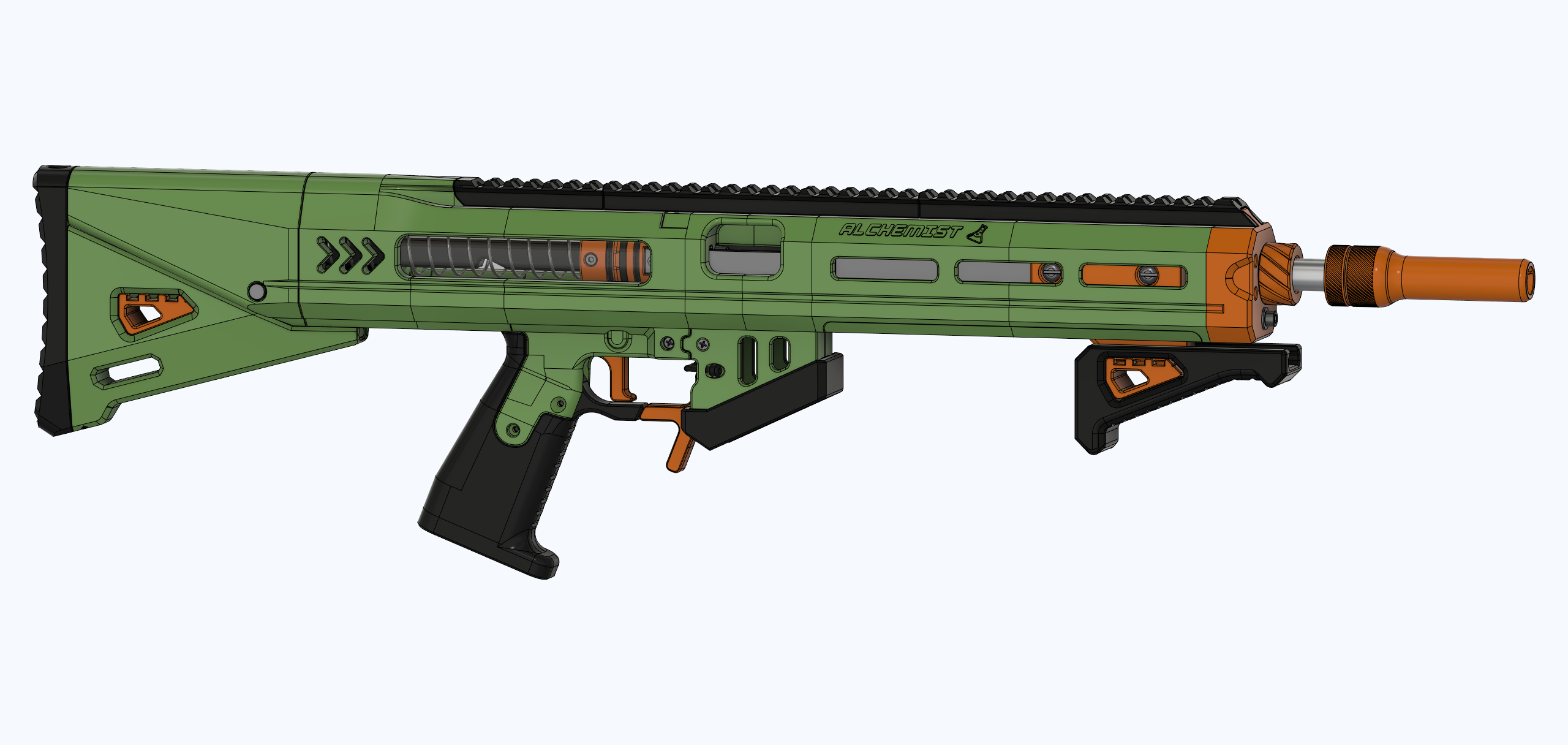 Alchemist - Pump Action Blaster (Nerf Homemade) by Sillybutts | Download free STL model ...