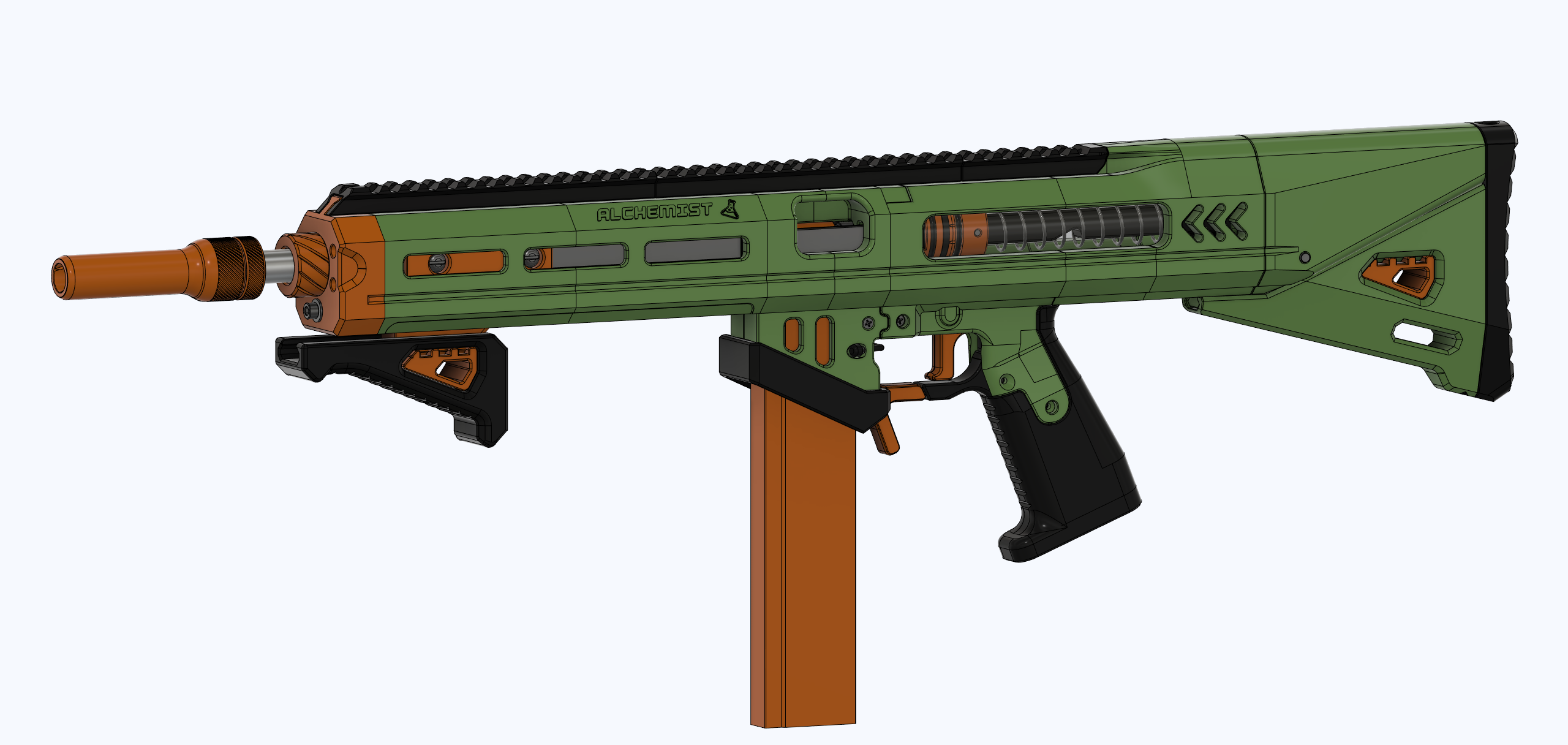 Alchemist - Pump Action Blaster (Nerf Homemade) by Sillybutts | Download free STL model ...