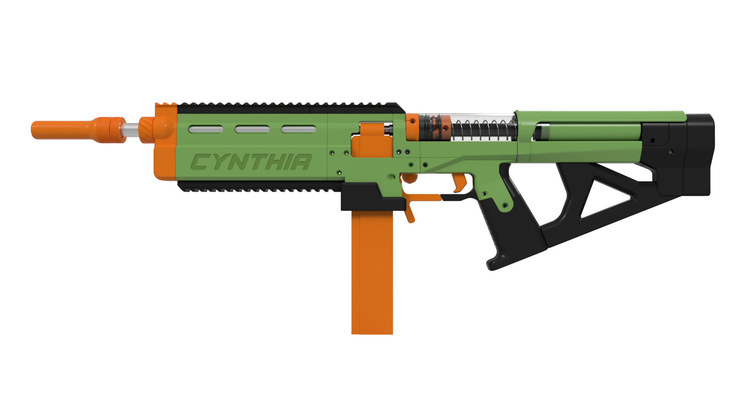 Cynthia - Bolt Action Blaster (Nerf Homemade) by Sillybutts | Download free STL model ...