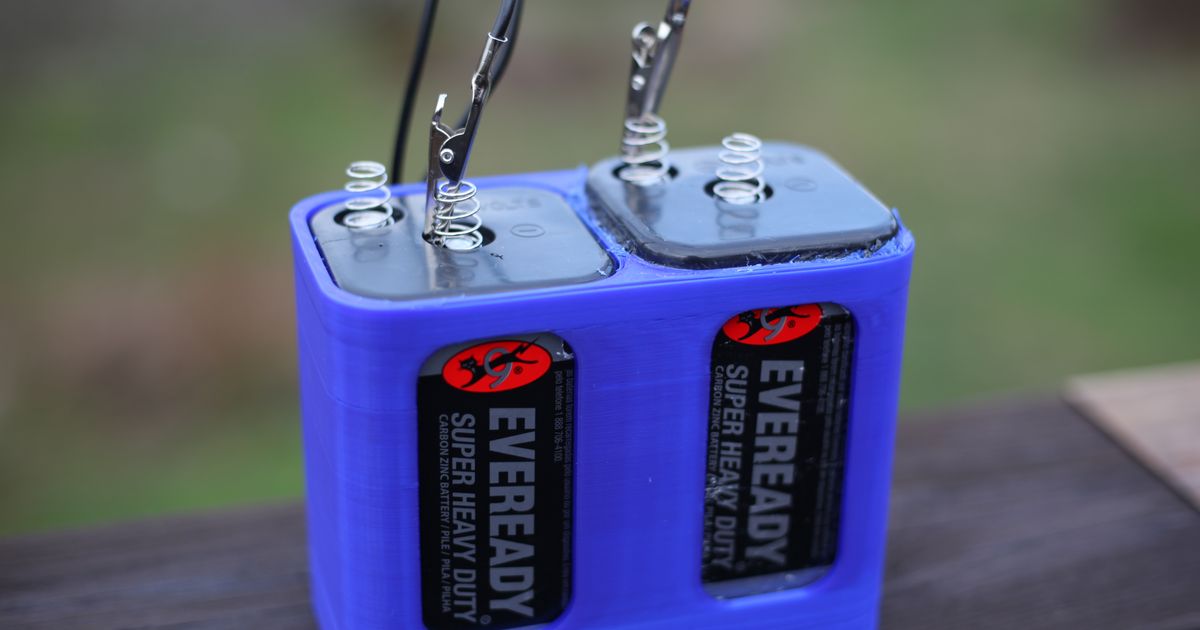 Dual 6V Lantern Battery Holder Case by RockyRoad000 | Download free STL ...