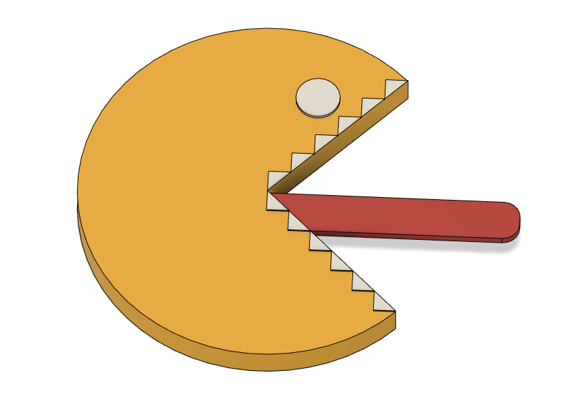 Pac-Man center finder by n00by | Download free STL model | Printables.com