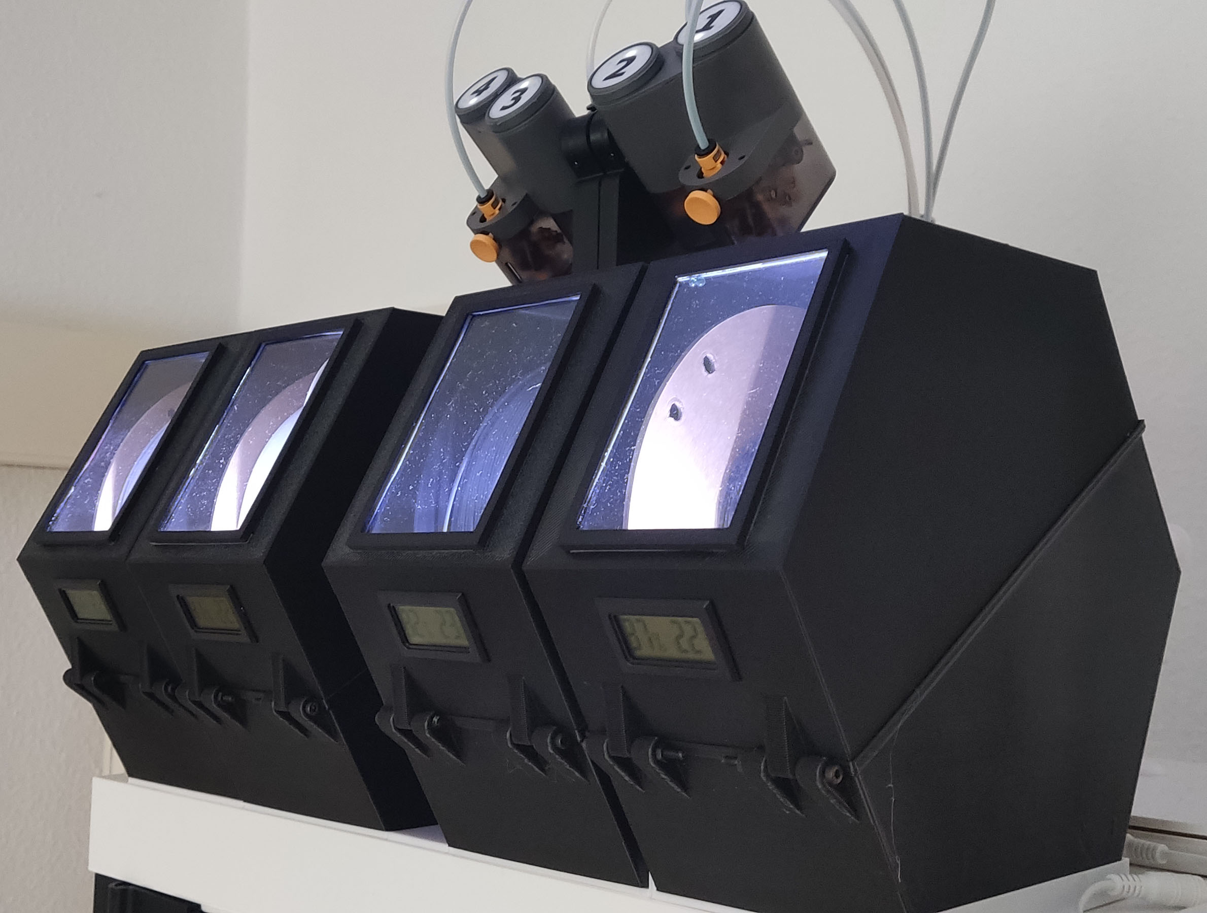 A1 AMS Lite Hexagon Drybox - LED MOD by pixelschubbser | Download free ...