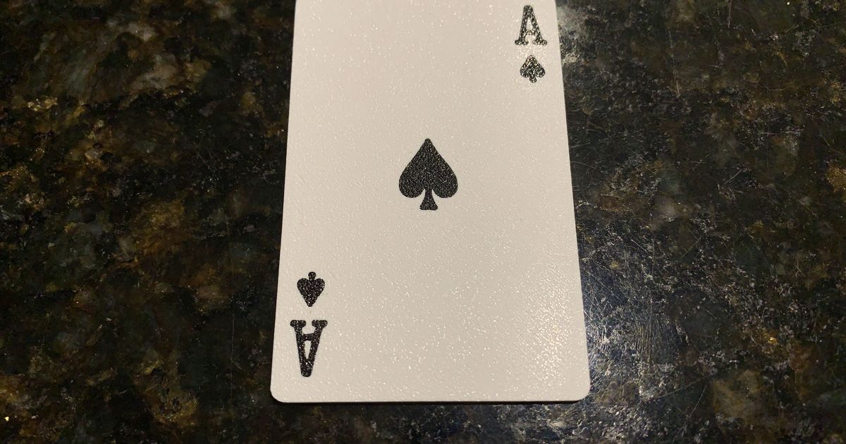 Ace of Spades by Wiseone | Download free STL model | Printables.com
