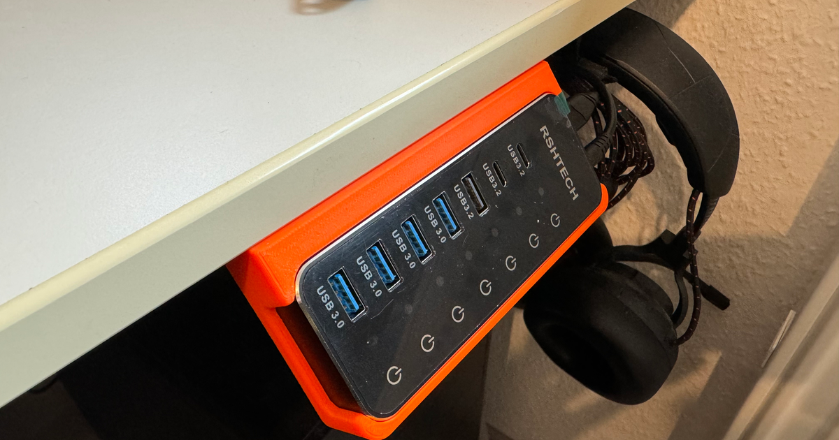 RSHTECH ST07C USB Hub desk mount by Schwabe | Download free STL model ... RSHTECH ST07C USB Hub desk mount by Schwabe | Download free STL model ...