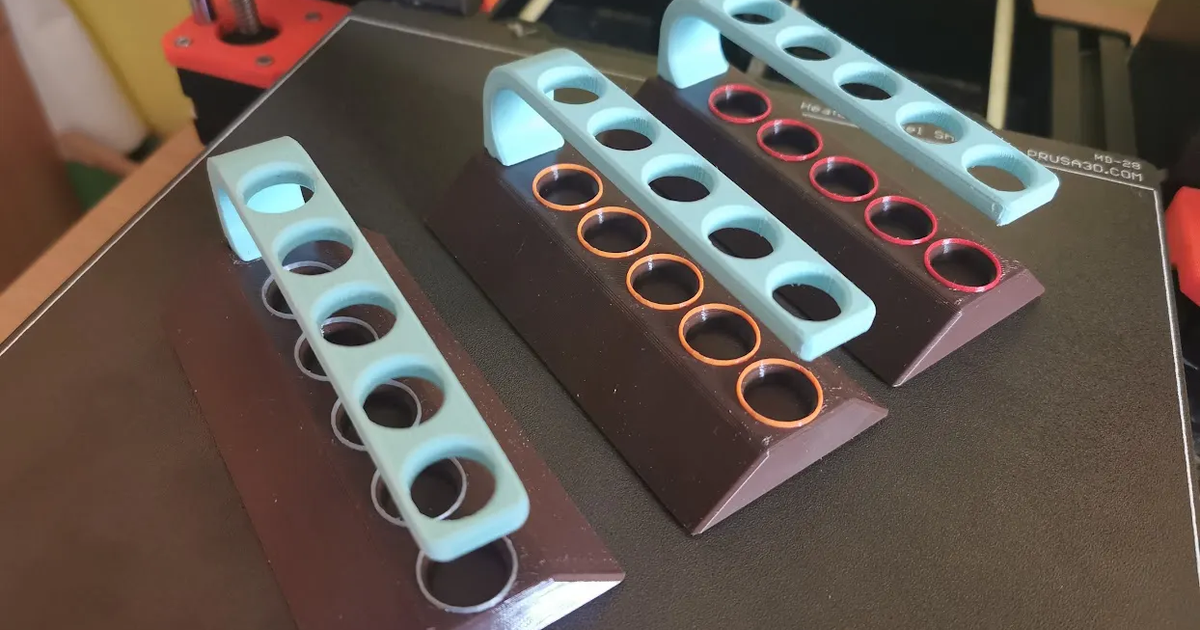 Aquarium API Test Tube Rack for 5 tubes by Kuru | Download free STL ...