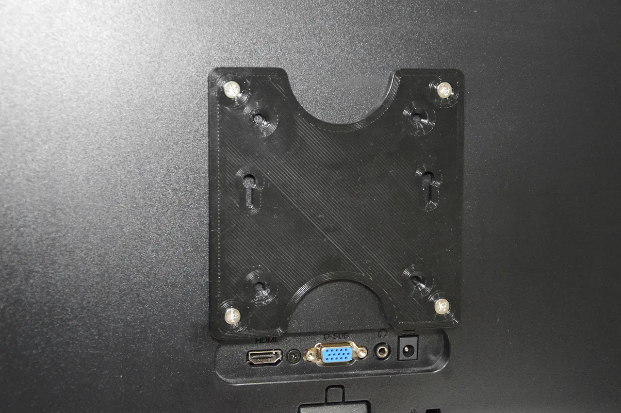 Intel NUC 100mm and 75mm VESA Mount by Evolved Origins | Download free ...