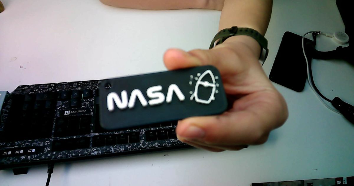 nasa keychein by Eidam | Download free STL model | Printables.com