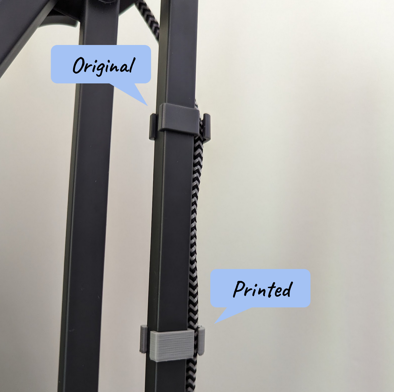 Ikea Lanespelare microphone arm cable clip by lacop | Download free STL ...