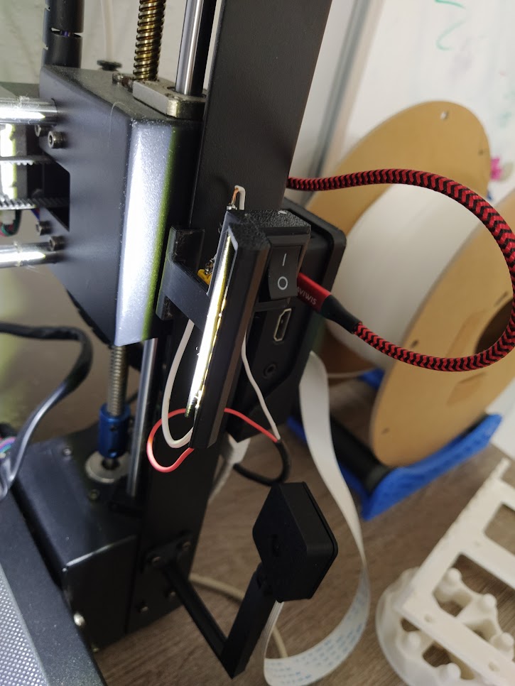 LED Light Mounting Clip with Switch for Anycubic I3 Mega by biehler ...