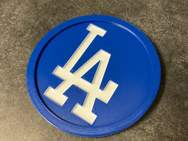 LA Dodgers Coaster by HighFiveGhost | Download free STL model ...