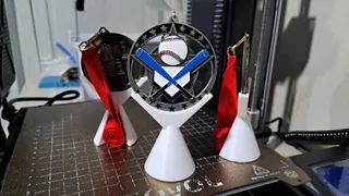 Baseball Display Stand by Ray | Download free STL model | Printables.com