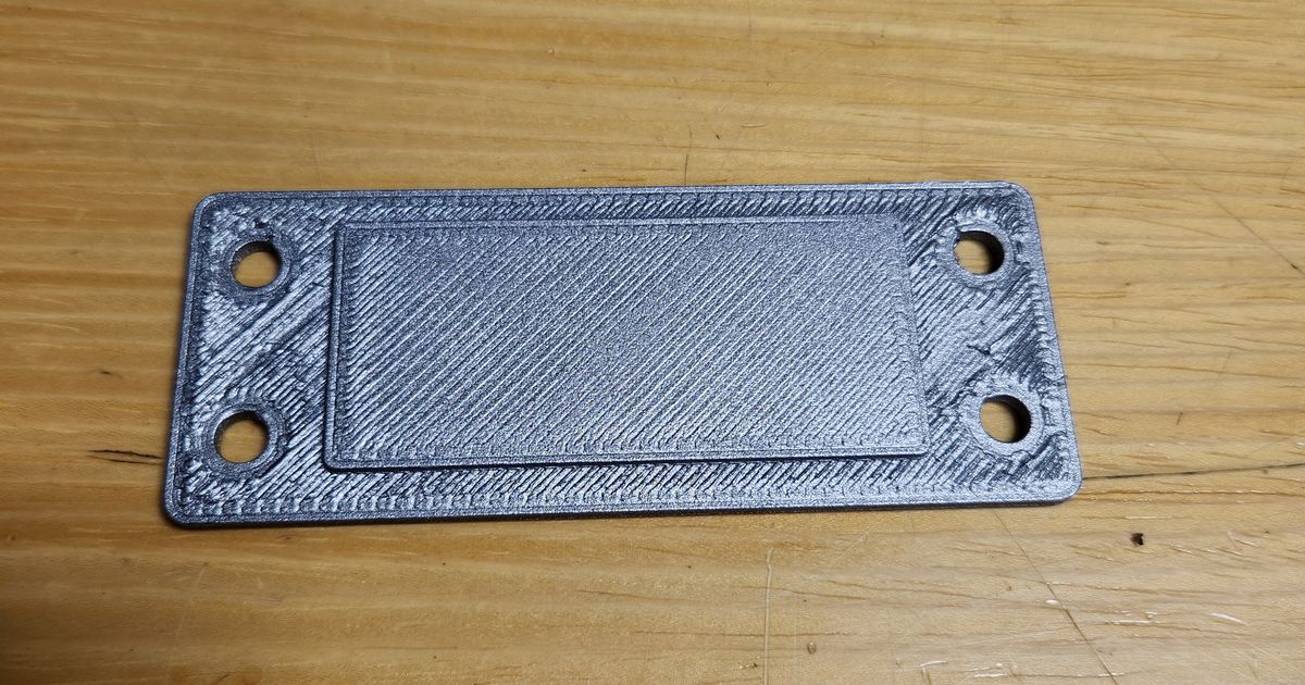 Card Reader Cover Plate by 99_Zulu | Download free STL model ...