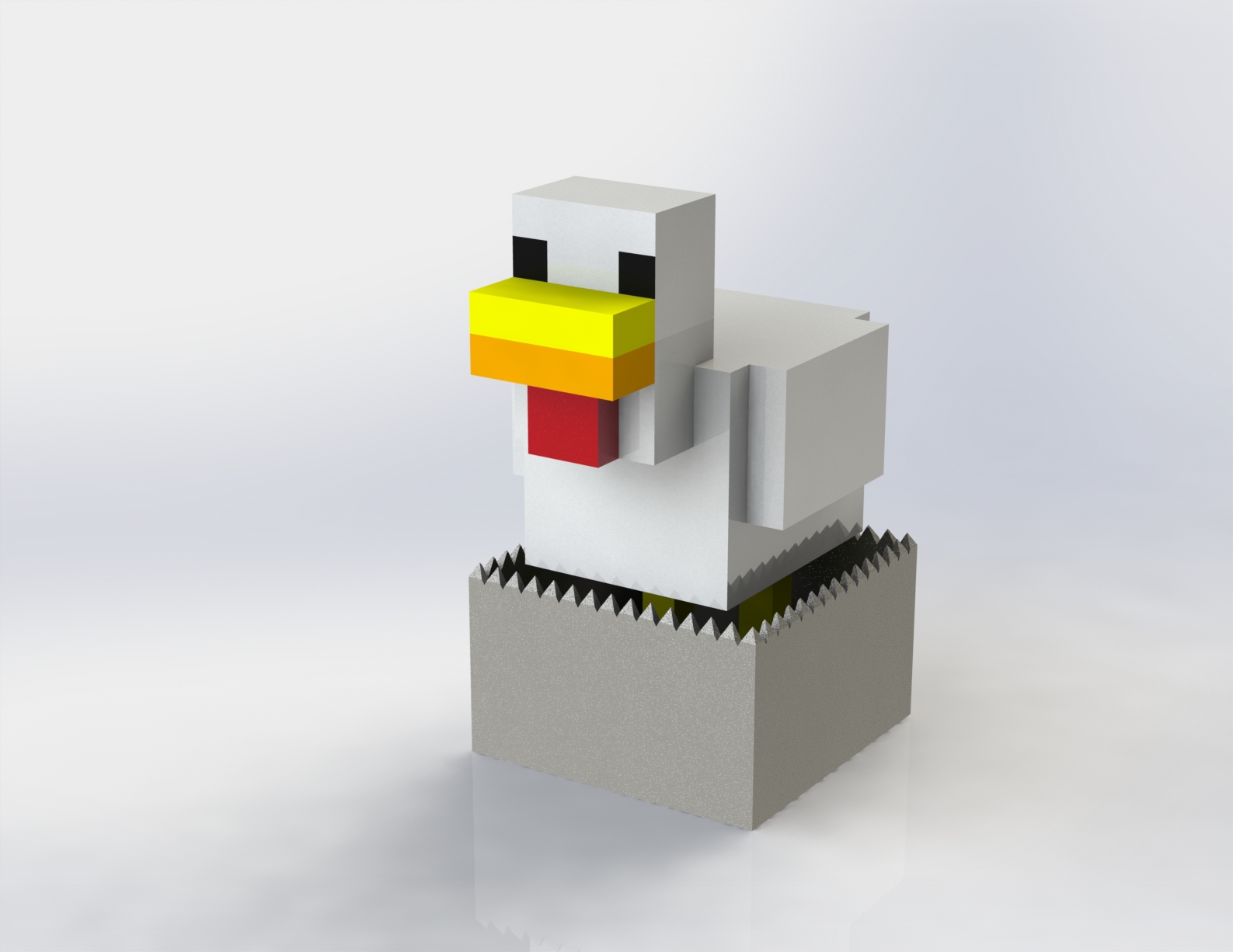 Minecraft Chicken Hatching by SS_Maker | Download free STL model ...