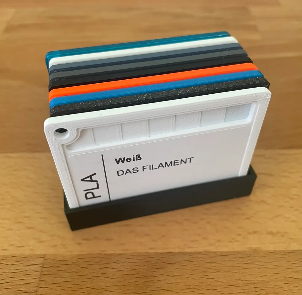 Filament Swatch Stand by BeHu | Download free STL model | Printables.com
