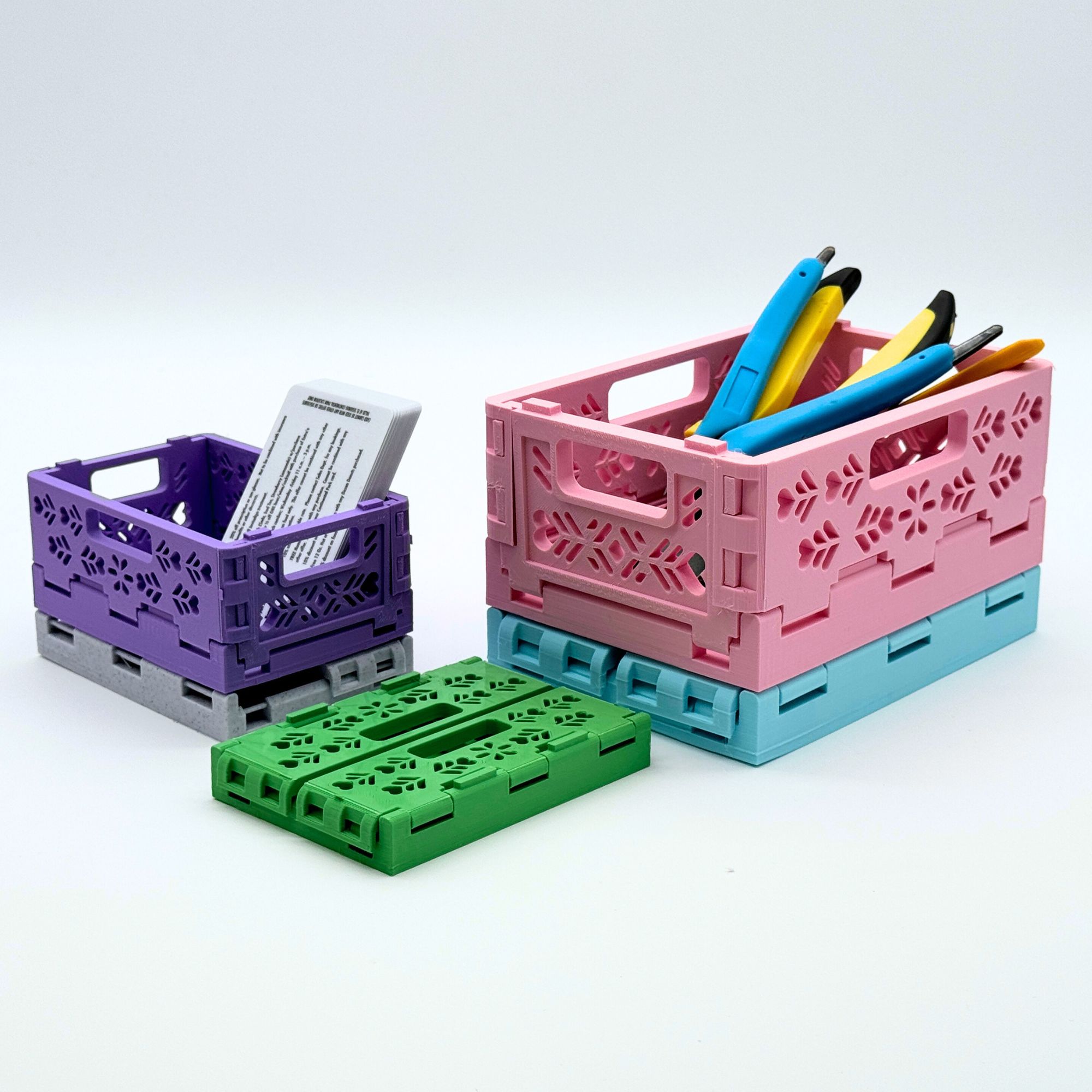 3D Printable Floral Foldable and Stackable Crates by Brandon Santana ...