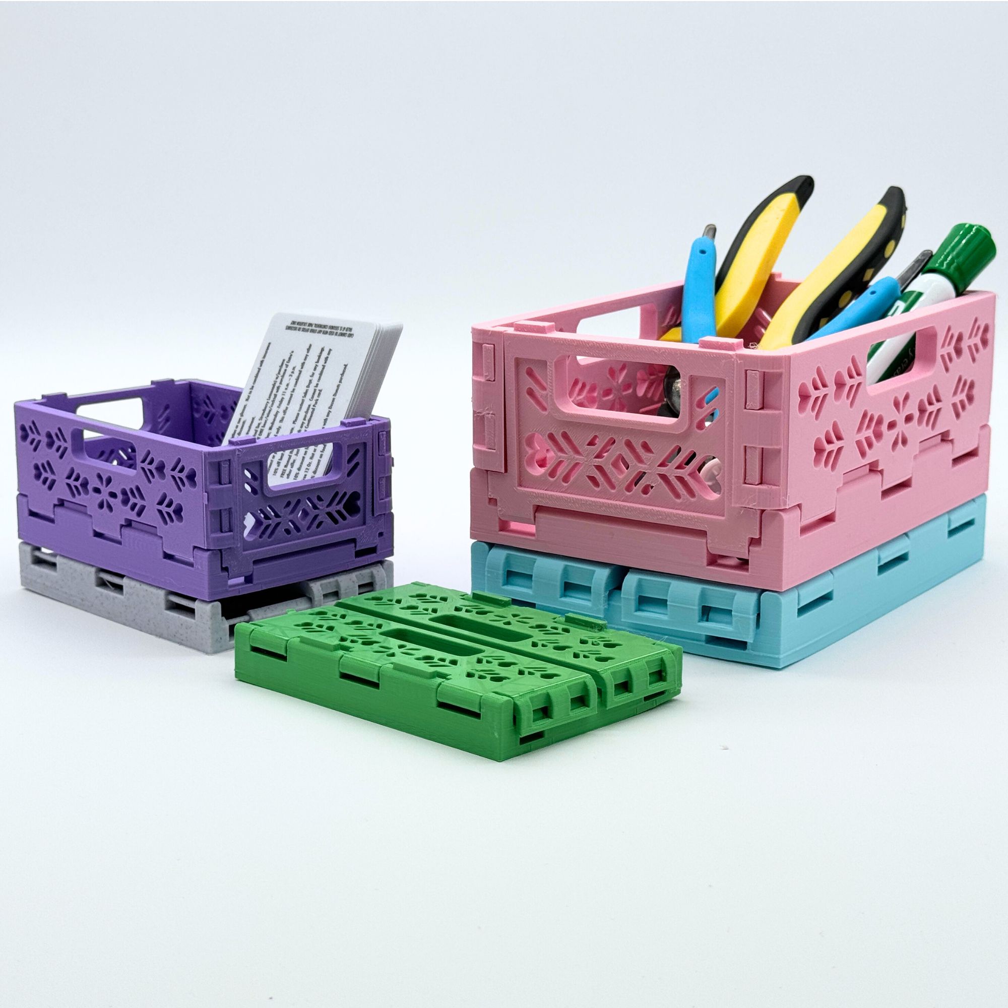 3D Printable Floral Foldable and Stackable Crates by Brandon Santana ...