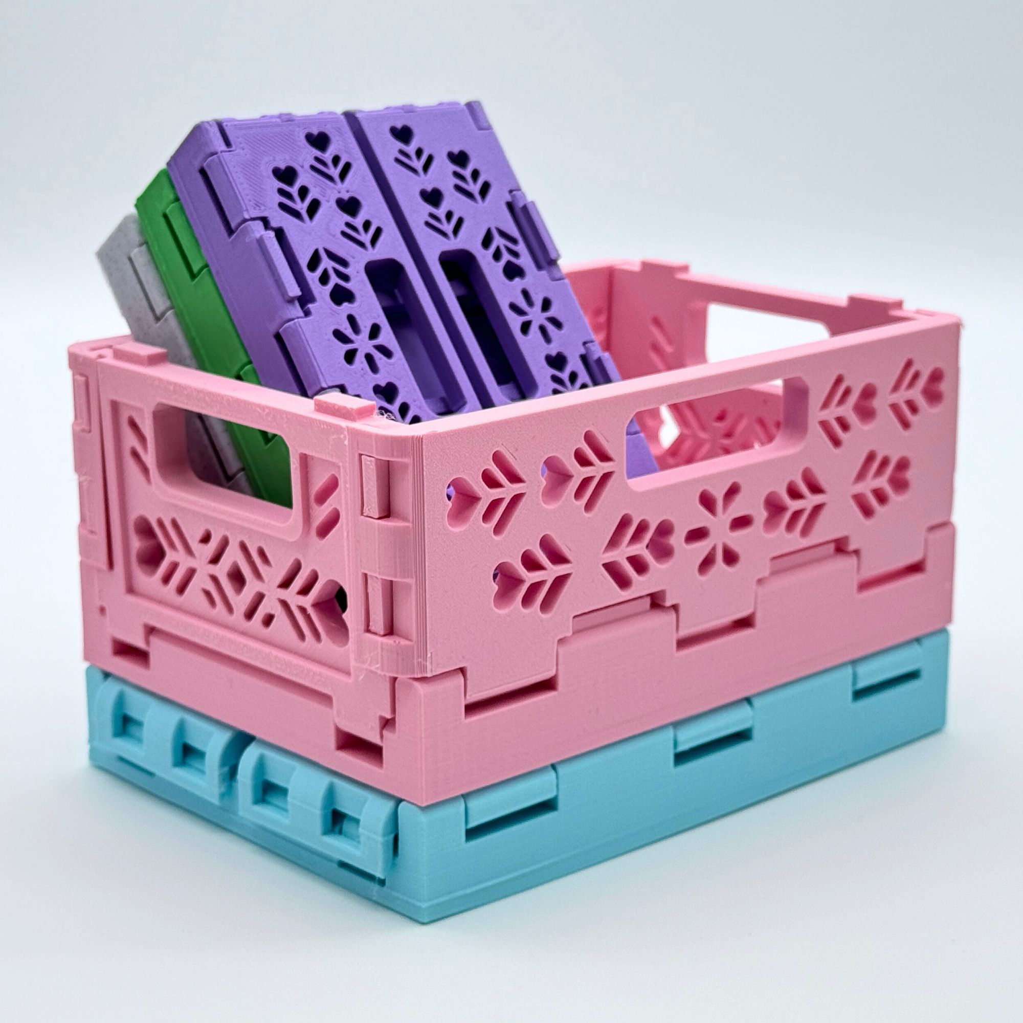 3D Printable Floral Foldable and Stackable Crates by Brandon Santana ...