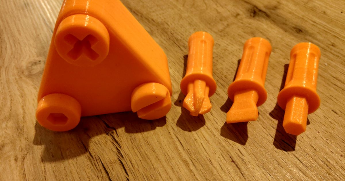 Screw Toy with Screwdrivers and Box by DragoMej | Download free STL ...